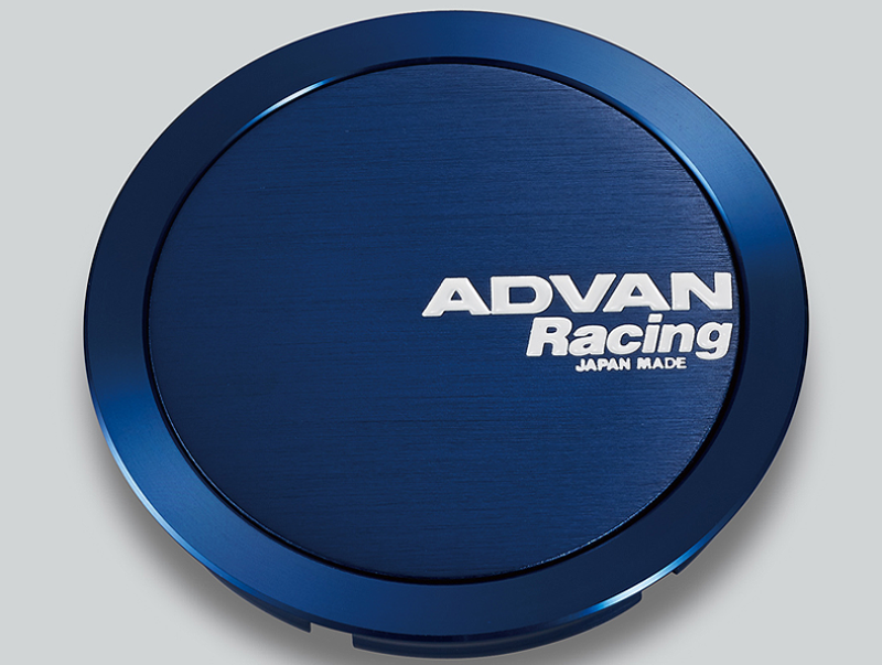 Advan 73mm Full Flat Centercap - Blue Anodized – Nice Time Racing