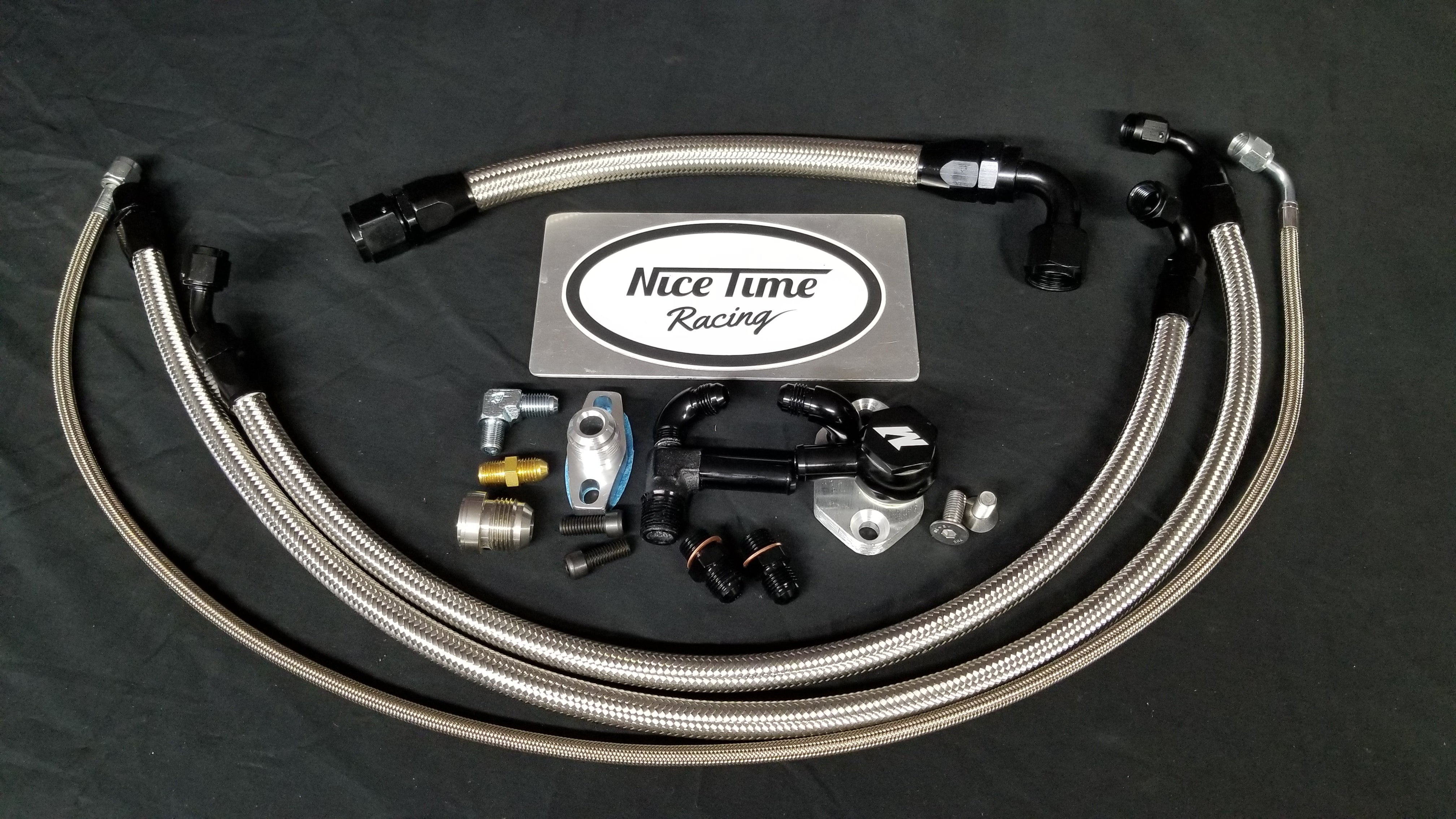 Nice Time Racing KA24DE/KA24E Turbo Plumbing kit SR Location